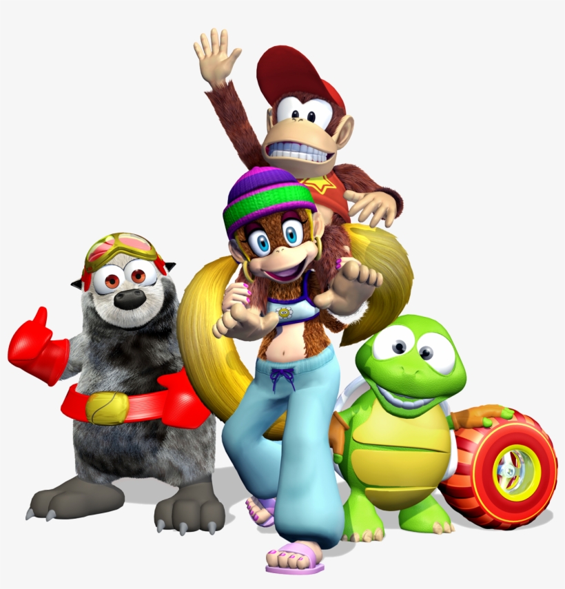 Diddy Kong Racing Ds - Tiny Kong And Diddy Kong - 1368x1352 PNG ...