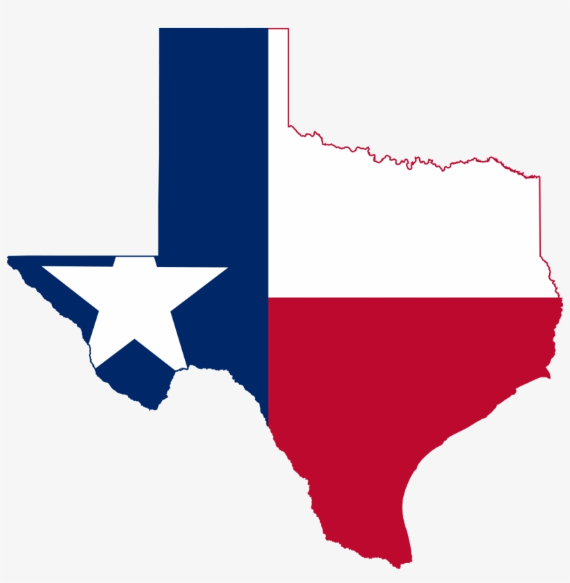 Flag-map Of Texas - Flag Map Of Texas - 1159x1130 PNG Download - PNGkit
