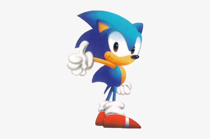 Sonic The Hedgehog Thumbs Up - 300x464 PNG Download - PNGkit