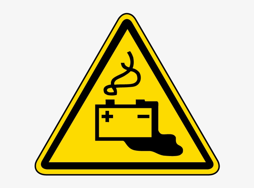 Battery Charging Warning Label J - Battery Safety Sign - 600x526 PNG ...