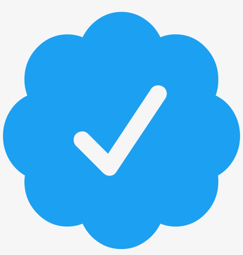 Open - Twitter Verified Account Icon - 2000x2000 PNG Download - PNGkit