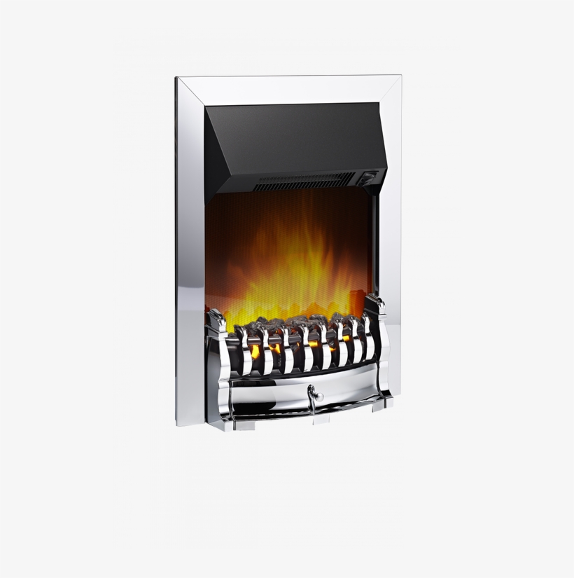 Stunning One Piece Inset Fire With Classic Chrome Finish - Dimplex ...