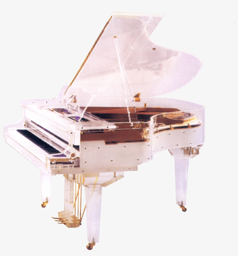 Transparent Grand Piano Clear Acrylic - Piano - 1323x1503 PNG Download ...