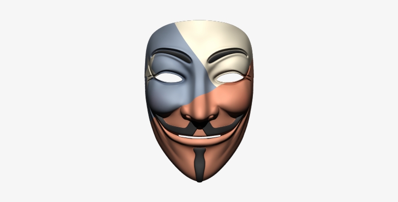 Anonymous Mask Stickers Messages Sticker-3 - Mask Sticker Png - 408x408 ...