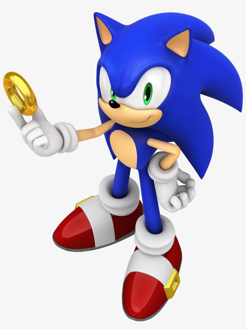 Sonic Ring By Mintenndo - Sonic The Hedgehog Jumping - 1849x2390 PNG ...