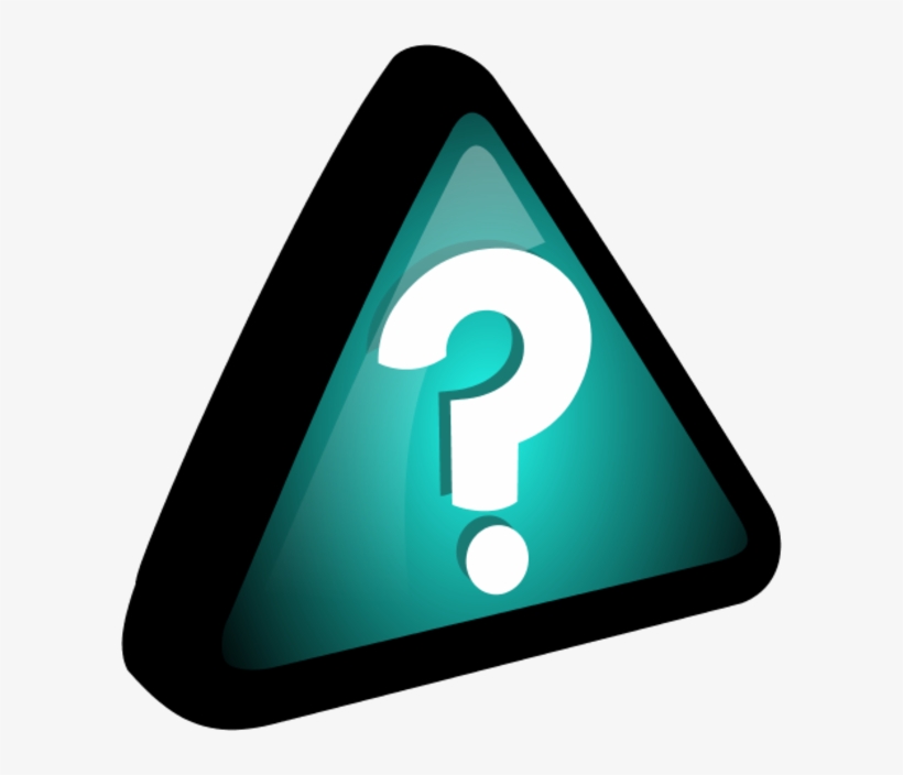Question Mark In A Triangle 3d Vector Clip Art - Triangle With Question ...