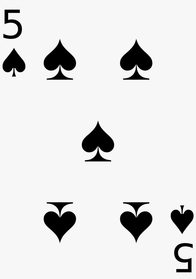 Open - 5 Spade Card Png - 2000x2801 PNG Download - PNGkit