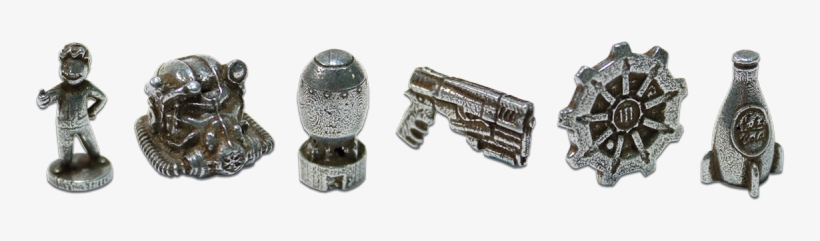 Vault Boy, Power Armor Helmet, Mini Nuke, 10mm Pistol, - Monopoly ...