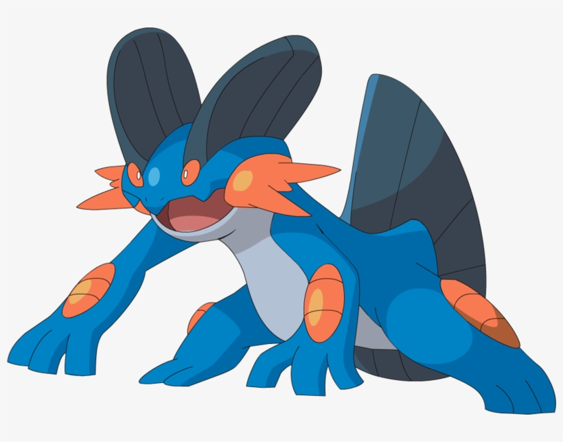 Ag Anime - Pokemon Mudkip Final Evolution - 800x564 PNG Download - PNGkit