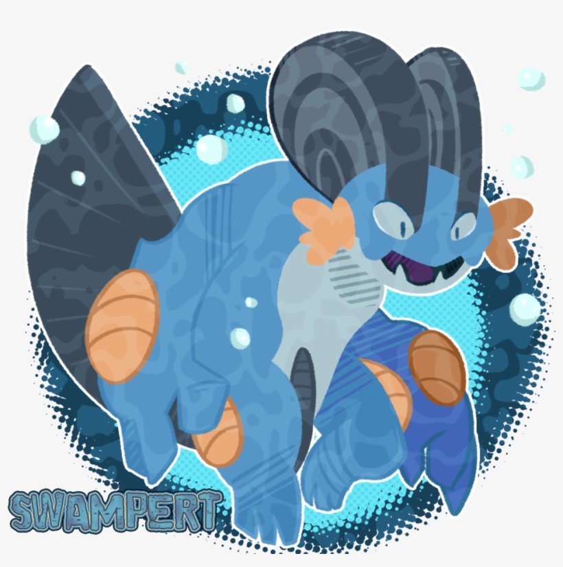 Swampert - Cartoon - 1024x939 PNG Download - PNGkit