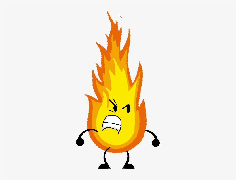 Official Fireball Pose - Bfdi Fireball - 291x547 PNG Download - PNGkit