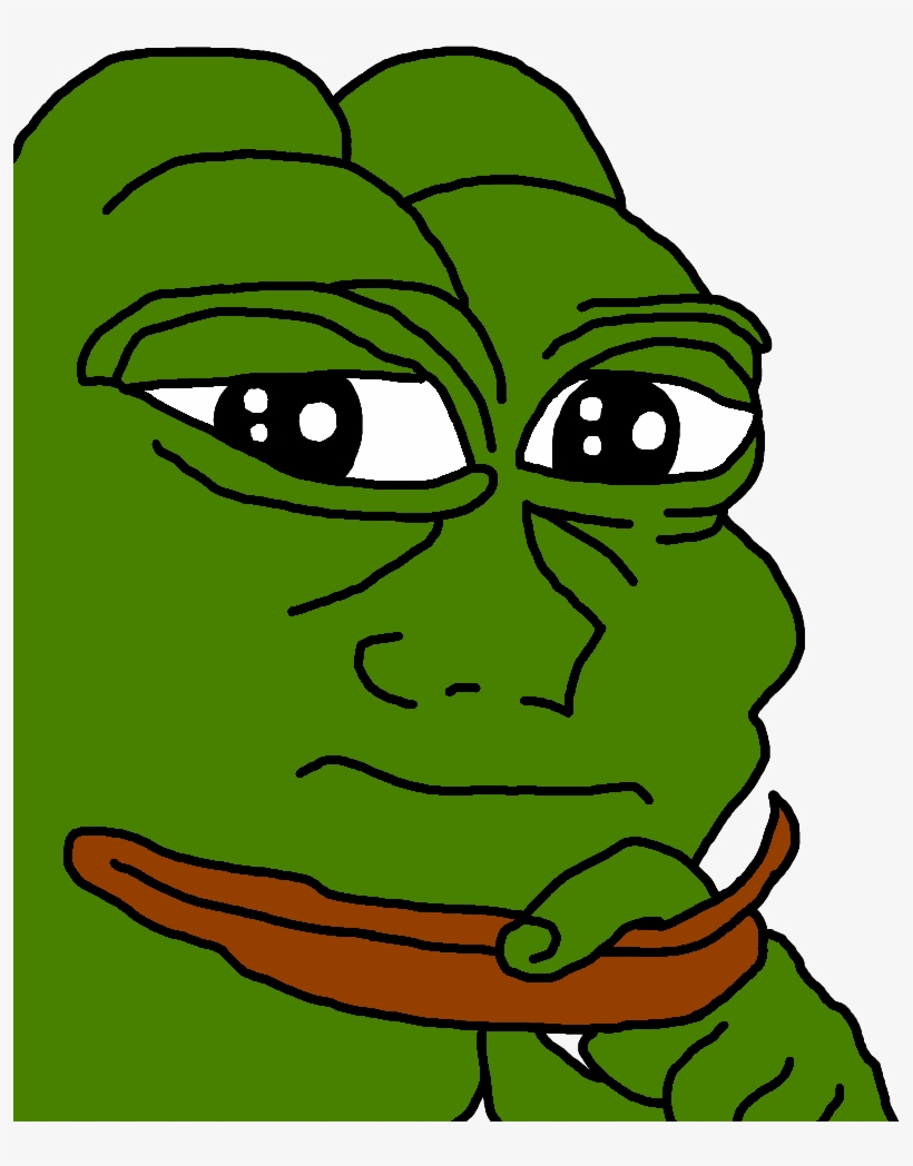 7601542 - >> - Smug Pepe Transparent - 1000x1000 PNG Download - PNGkit