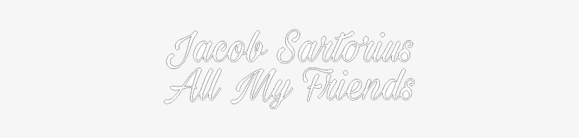 New Song Of Jacob Sartorius - Calligraphy - 400x400 PNG Download - PNGkit