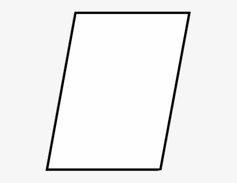 Parallelogram - White Parallelogram Png - 511x554 PNG Download - PNGkit
