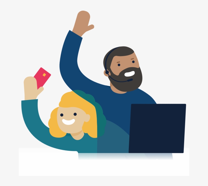 Illustration Of Two Monzo Customer Support Agents - Monzo Tone Of Voice ...