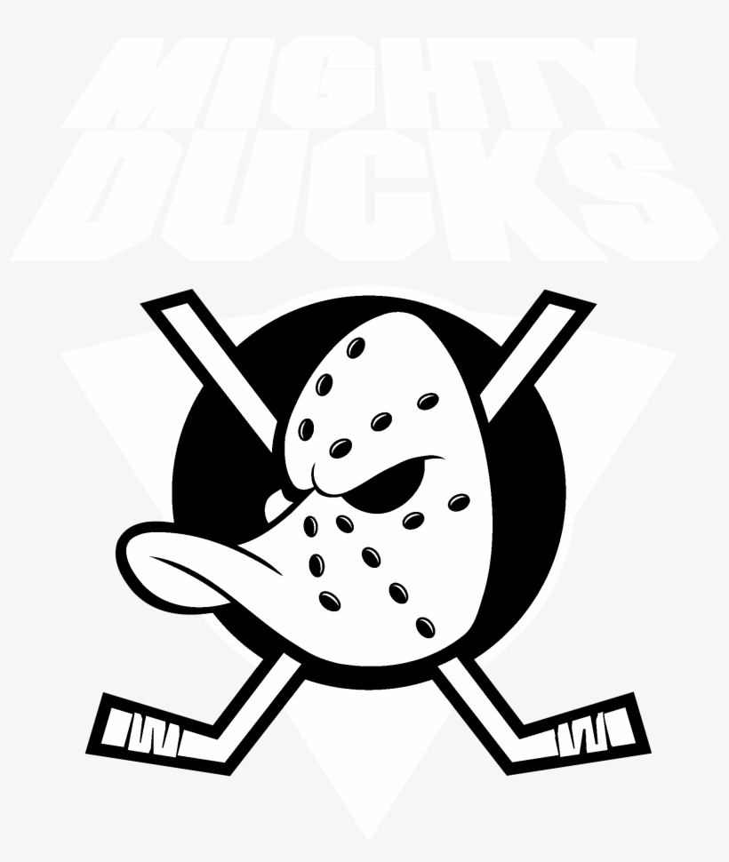 Download Transparent Anaheim Mighty Ducks Logo Black And White - Mighty ...