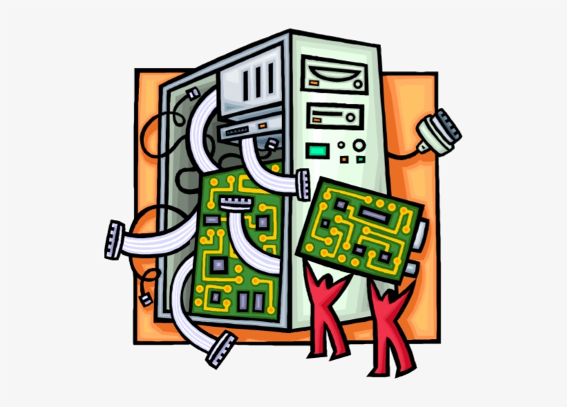 Build Computer - Computer Build Clip Art - 528x526 PNG Download - PNGkit
