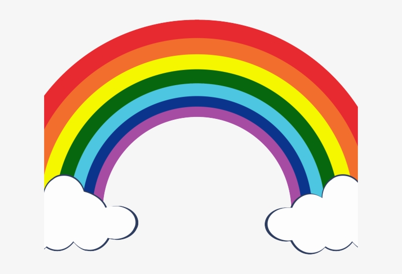 Rainbow Clipart Coloring - Clip Art Rainbow - 640x480 PNG Download - PNGkit