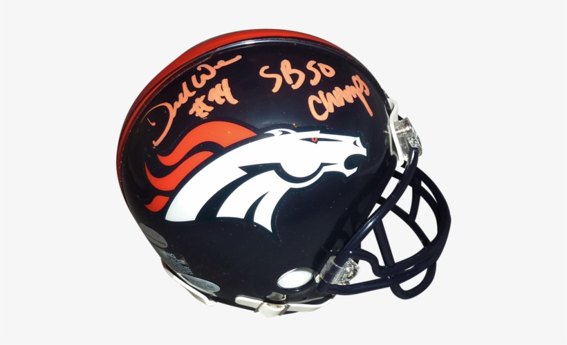 Demarcus Ware Autographed Denver Broncos Mini Helmet - Autographed Von ...