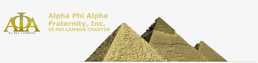 Alpha Phi Alpha Gold Pyramid - 1000x218 PNG Download - PNGkit