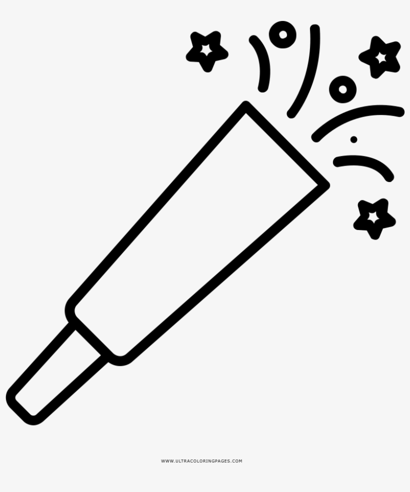 Party Blower Coloring Page - Party Horn - 1000x1000 PNG Download - PNGkit