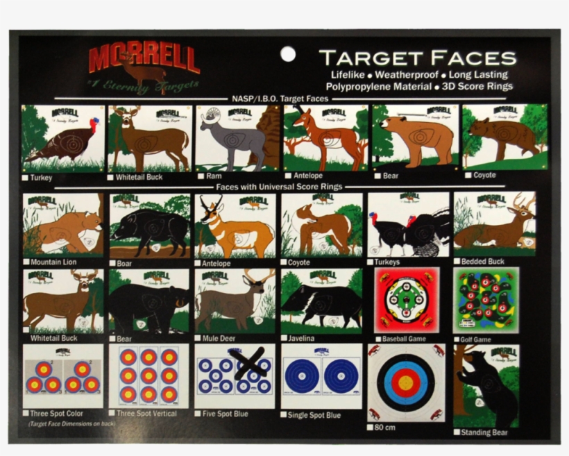 Standing Bear Polypropylene Archery Target Face - Morrell Targets ...