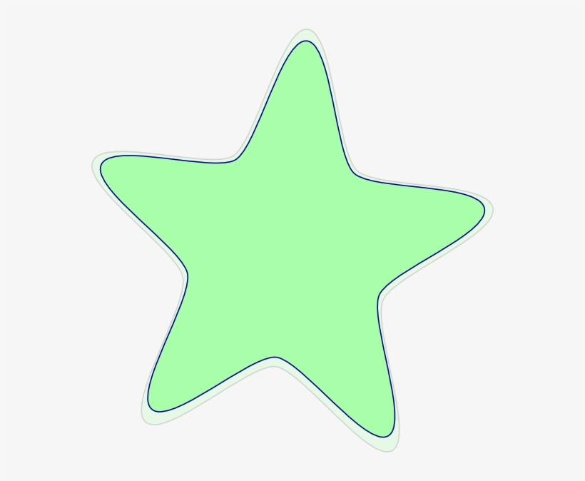 Green Starfish Clipart Image