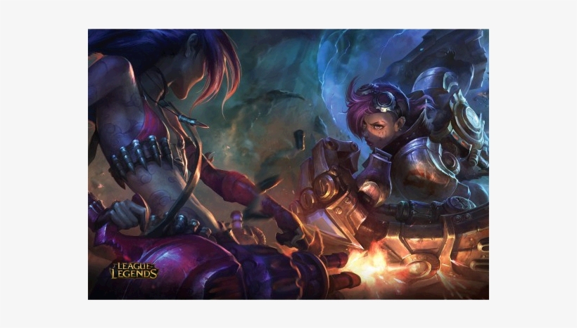 Jinx Vs - Vi - League Of Legends - 570x570 PNG Download - PNGkit