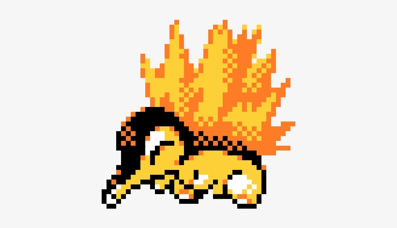 Cyndaquil - Cyndaquil Pixel Png - 410x390 PNG Download - PNGkit