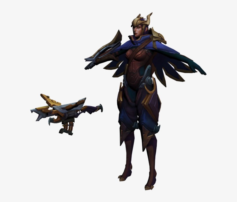 Download Zip Archive - League Of Legends Quinn Model - 750x650 PNG ...