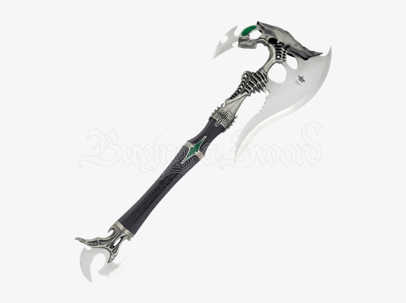 Alien Head Fantasy Axe - Fantasy Axe - 550x550 PNG Download - PNGkit