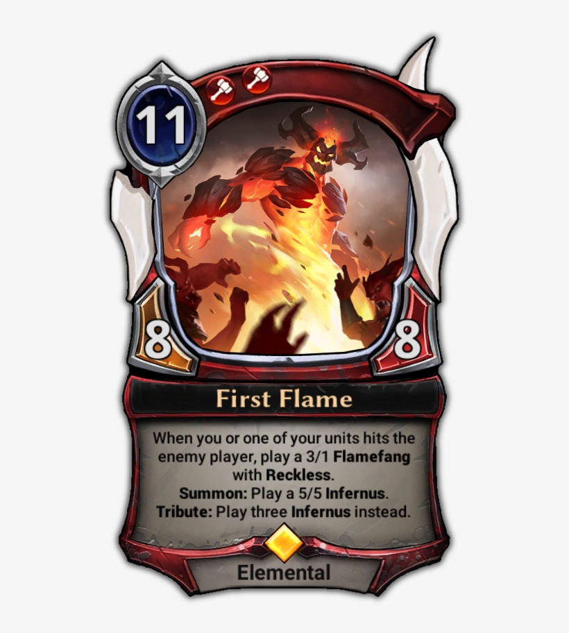 First Flame - Eternal Card Game Dragons - 529x832 PNG Download - PNGkit