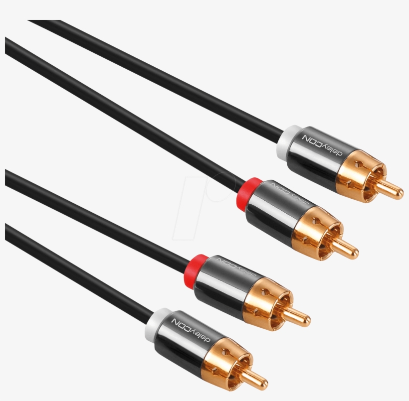 Cinch Cable, 2x Rca Cinch Plug, 3 M Deleycon Mk-mk217 - Deleycon ...