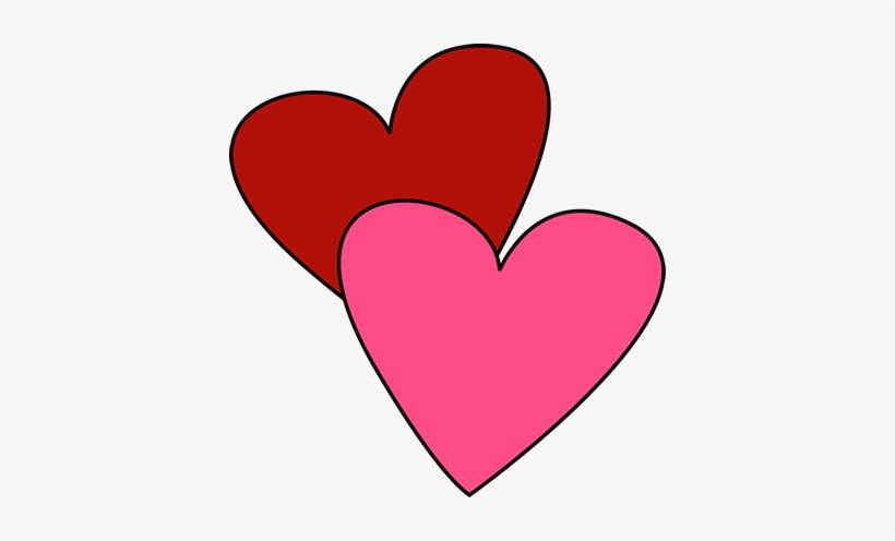 Valentine's Day Clipart Pink Valentine Hearts - Red And Pink Heart ...