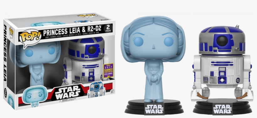 Holographic Princess Leia & R2-d2 Sce - Leia And R2d2 Pop - 1799x743 ...