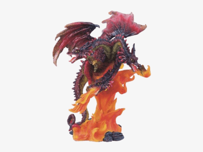 3 Headed Fire Dragon Statue - Stealstreet Ss-g-71184 3 Headed Dragon ...
