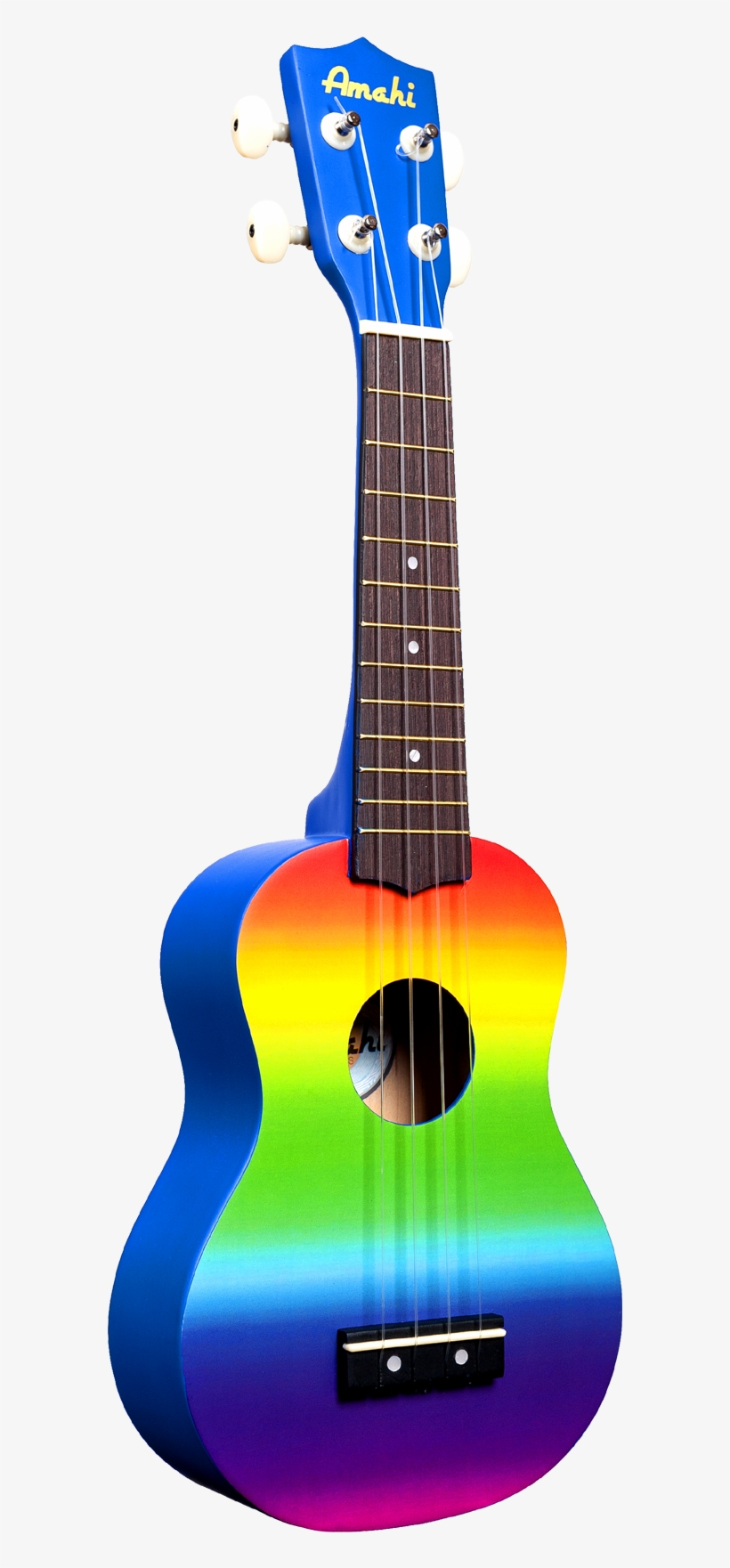 Rainbow Gradient Ukulele - Rainbow Ukulele - 659x1800 PNG Download - PNGkit