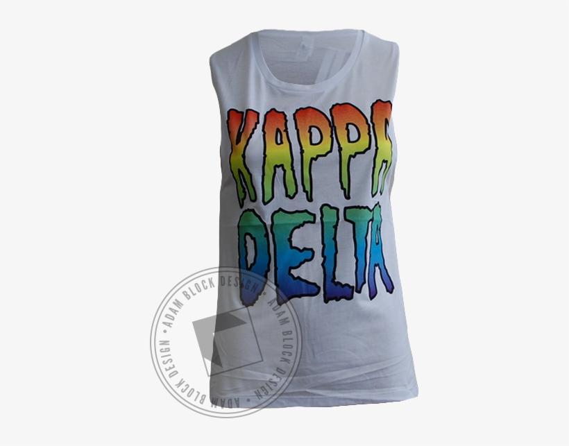 Kappa Delta Rainbow Tank - Active Tank - 464x585 PNG Download - PNGkit