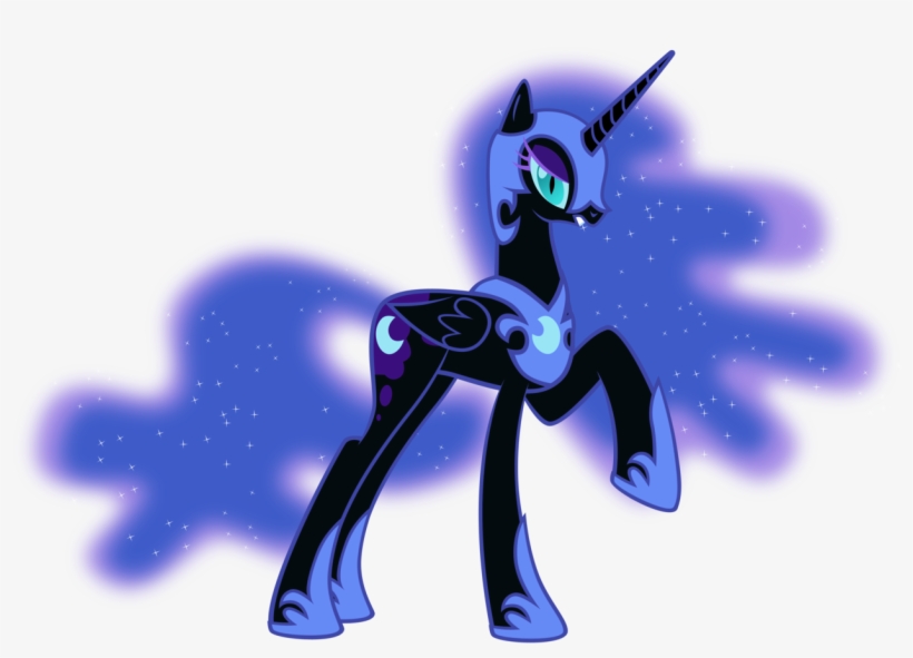 Hankofficer, Nightmare Moon, Safe, Simple Background, - My Little Pony ...