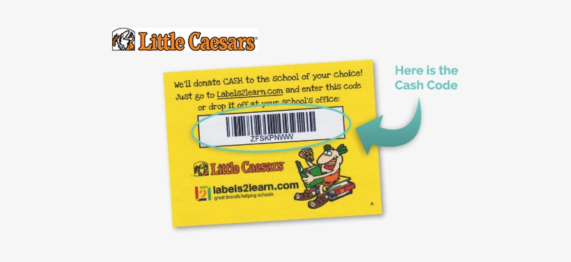 Image Of Lil' Caesar's Logo And Cash Code - Little Caesars - 497x296 ...