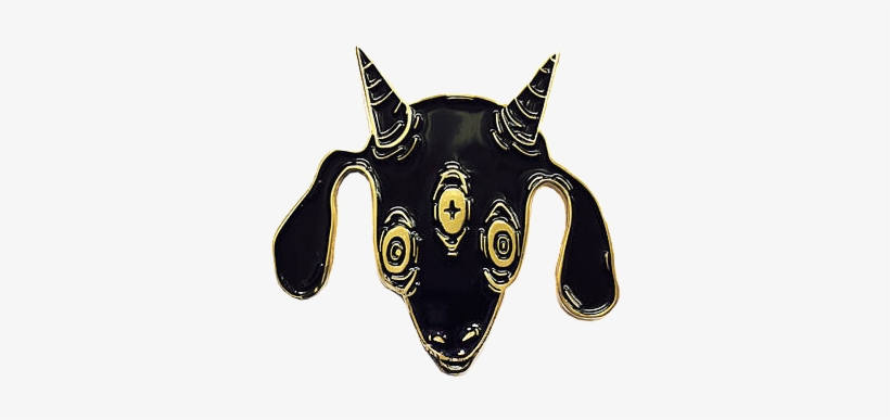 Three Eyed Goat Pin - Three Eyed Goat Version 2 - Enamel Lapel Pin ...