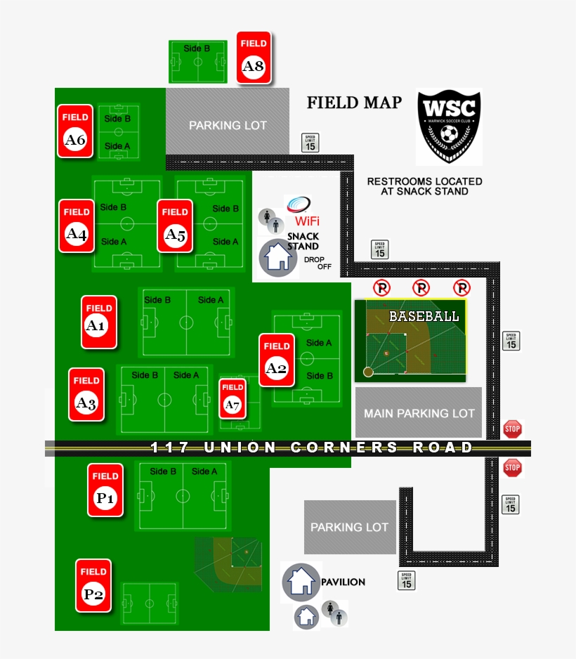 Warwick Soccer Field Map - 692x858 PNG Download - PNGkit