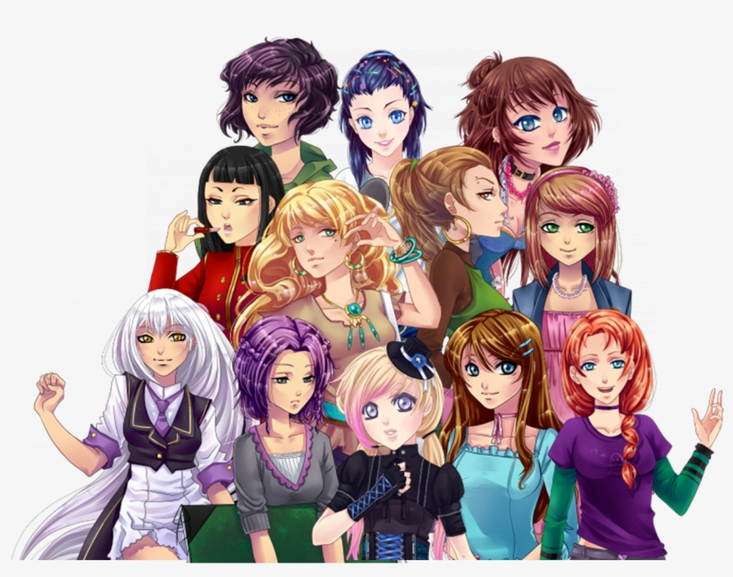 The Girls - Cartoon - 1229x909 PNG Download - PNGkit