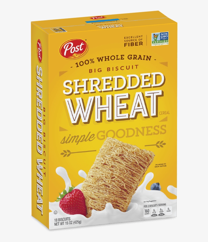 Post Shredded Wheat Big Biscuit Cereal Box - Shredded Wheat Cereal ...
