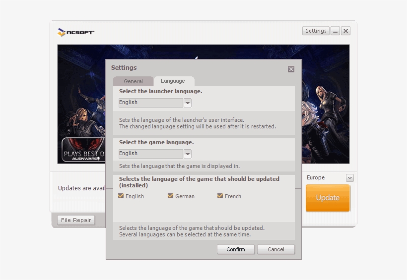 There's - Blade And Soul Launcher Settings - 732x490 PNG Download - PNGkit