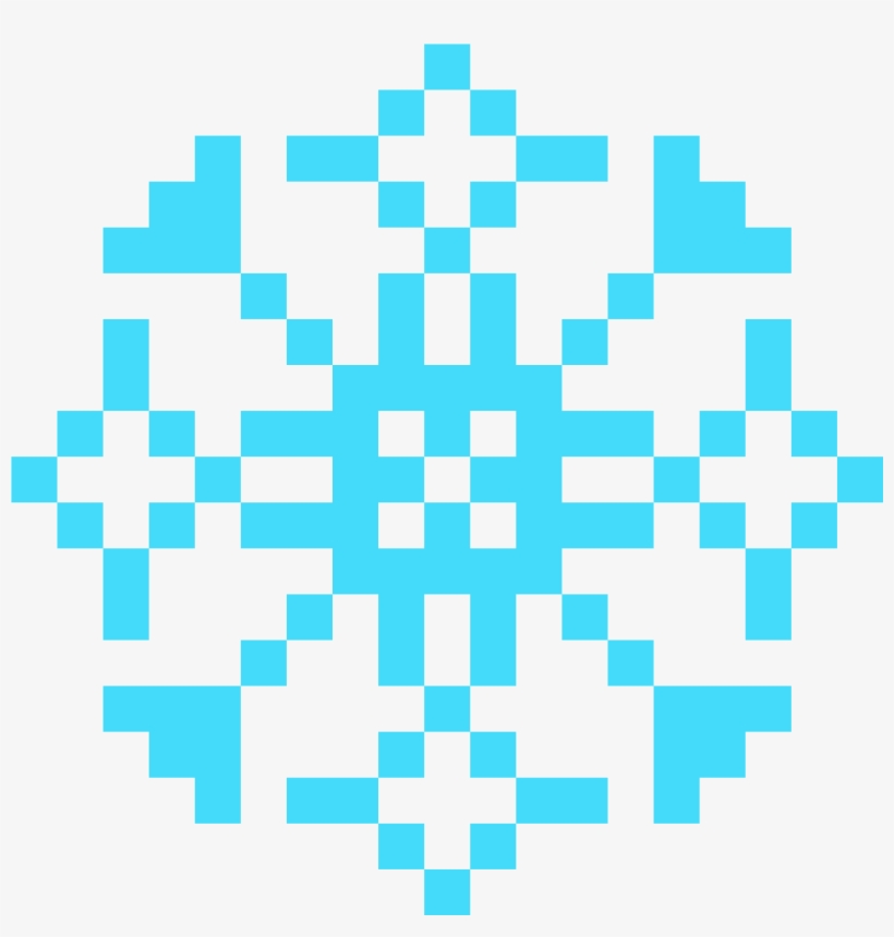 Mist Bloom - Cross Stitch Small Snowflake - 2100x2100 PNG Download - PNGkit