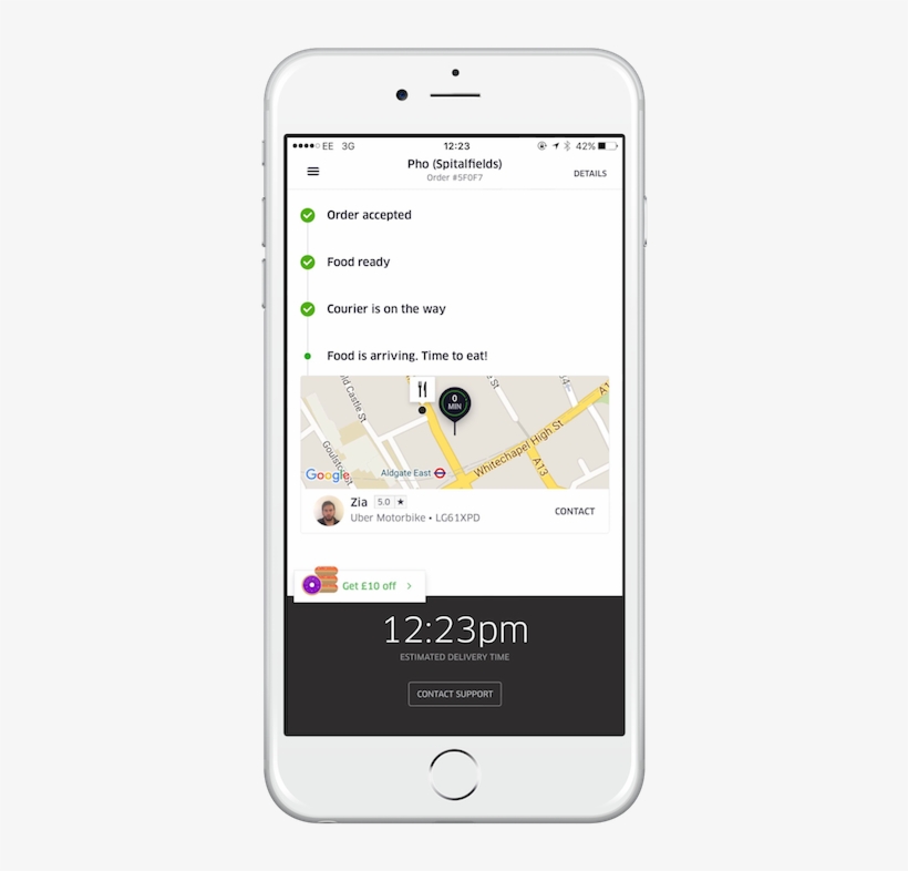 Ubereats - Uber Eats Order Screen - 800x800 PNG Download - PNGkit