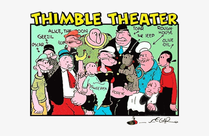 Popeye Characters - 590x454 PNG Download - PNGkit