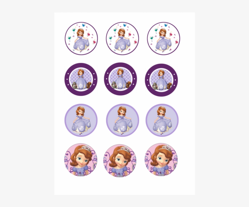 Princess Sofia Cupcake Toppers - Delightfullysassi Sofia The First Tutu, Personalized - 600x600 ...