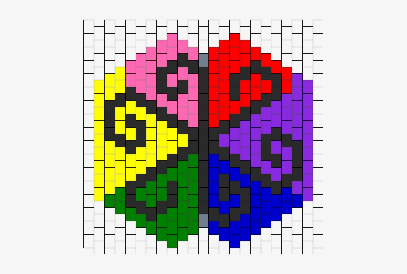 Rainbow Swirl Mask Bead Pattern - Mask - 483x472 PNG Download - PNGkit